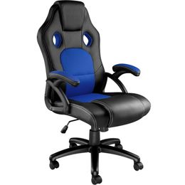 TecTake&reg; B&uuml;rostuhl, ergonomische Form, Kunstlederbezug mit Mesh-Gewebe, Belastbarkeit 120 kg