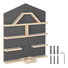 TecTake&reg; Wandregal, f&uuml;r bis zu 50 Tonies, abgerundete Ecken, 50 x 15,5 x 60 cm, unsichtbare Aufh&auml;ngung