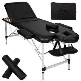 TecTake&reg; 3 Zonen Massageliege-Set, Breite 60 cm, Polsterung 5 cm, mit Aluminiumgestell, 210 x 95 x 89 cm