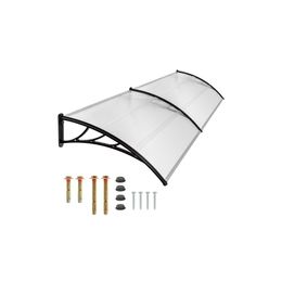 TecTake&reg; Vordach, in Bogenform, transparent und UV-best&auml;ndig, 200 x 93 cm