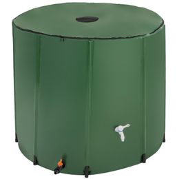 TecTake&reg; Regentonne, mit Hahn und &Uuml;berlaufschutz, wetterbest&auml;ndig, Oberseite abnehmbar