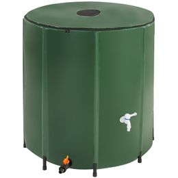 TecTake&reg; Regentonne, mit Hahn und &Uuml;berlaufschutz, wetterbest&auml;ndig, Oberseite abnehmbar
