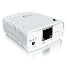 CSL LAN Printserver Druckerserver - Fast Ethernet - USB2.0 High Speed - LRP Print Server f&uuml;r Windows - Netzwerk USB zu RJ45 - DHCP f&auml;hig, TCP/IP