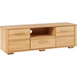 Lowboard Home Affaire "Miriam" Sideboards Gr. B/H/T: 160 cm x 45 cm x 35 cm, 1, beige (kernbuche) Lowboards Breite ca. 160 cm