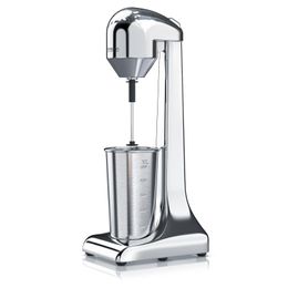arendo Getr&auml;nkemixer elektrisch, 500 ml, 100 W, 2 Geschwindigkeitsstufen, f&uuml;r Protein Drinks Smoothies Eischnee Cocktails, Silber