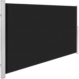 TecTake&reg; Aluminium Seitenmarkise, ausziehbar, blickdicht, Schutz vor Sonne und Wind, 160 x 300 cm