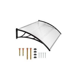 TecTake&reg; Vordach, in Bogenform, transparent und UV-best&auml;ndig, 150 x 93 cm