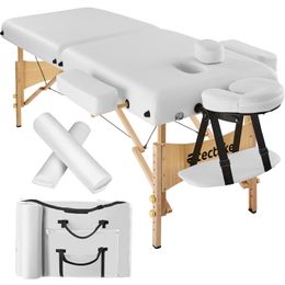 TecTake&reg; 2 Zonen Massageliege-Set, Breite 59 cm, Polsterung 7,5 cm, mit Holzgestell, 187 x 59 x 65,50 cm