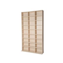TecTake&reg; CD DVD Regal, in Holzoptik, h&ouml;henverstellbare und herausnehmbare Zwischenb&ouml;den, 180 x 102 x 23,5 cm