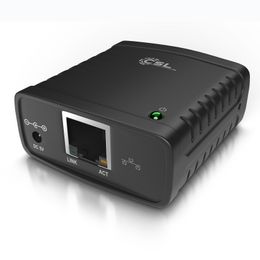 CSL Fast Ethernet USB Printserver inklusive Netzteil PC und MAC / Windows 10 f&auml;hig