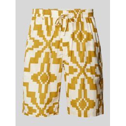 thinking mu Shorts mit Allover-Muster