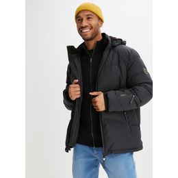 bonprix warm gef&uuml;tterte Echtdaunenjacke mit Bionic-Finish wasserabweisend, schwarz, Gr.56, Modische Daunenjacke. Die Jacke wurde mit recycelten Daunen produziert und ist von innen gesteppt. Zu dem verf&uuml;gt die Jacke &uuml;ber viele Funktionen, u.a. ein Bionic Finishing f&uuml;r eine hochgradig schmutz- und wasserabweisende Oberfl&auml;che, aus Daunen