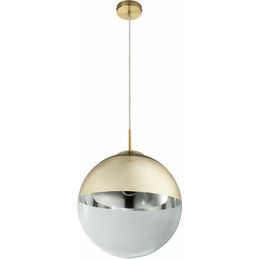 Pendel Hänge Lampe Kugel Schlaf Gäste Zimmer Strahler Glas Decken Leuchte Gold Globo 15858