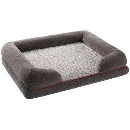 Petstuff - Hundebett m 90x70x21cm dunkelgrau