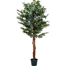 Künstliche Zimmerpflanze 150 cm Kunstbaum Hanfbaum - PLANTASIA