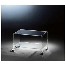 TV-Bank Places of Style "Remus" Sideboards Gr. B/H/T: 63cm x 38cm x 38cm, farblos (transparent) aus Acrylglas