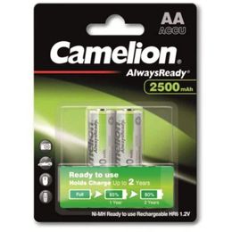 NiMH-Mignon-Akku AlwaysReady, 2500 mAh, 2 Stück - CAMELION