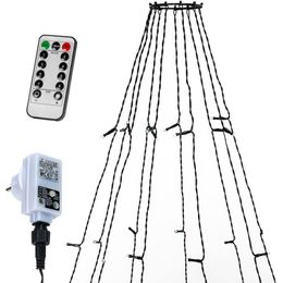 VOLTRONIC - Lichterkette Flaggenmast 360 led kaltweiß