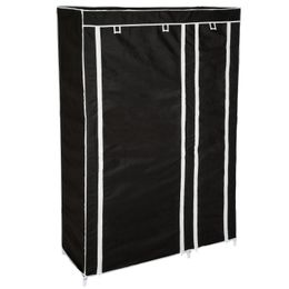 TecTake® Stoffschrank, 1 großes und 5 kleine Fächer, einfaches Stecksystem, 107 x 175 x 45 cm