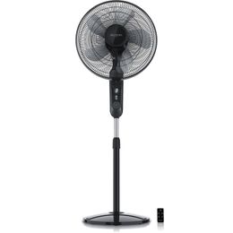 Brandson Standventilator 60W mit Timer, Luftkühler 80 Grad osziellierend, Ventilator höhenverstellbar, Kopf um 35 Grad neigbar, 3 Geschwindigkeiten