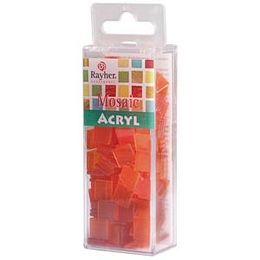 Rayher Mosaiksteine orange Acryl transparent