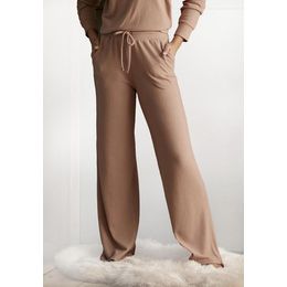 Lascana Loungehose '-Relaxhose' taupe Gr. 32/34 für Damen. Bequem. Nachhaltig.