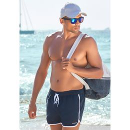 Badeshorts Chiemsee Gr. L (52), N-Gr, blau (navy) Herren Badehosen Badeshorts mit Kontrastpiping