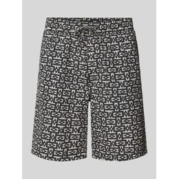 Jack & Jones Regular Fit Shorts mit Allover-Print Modell 'JAIDEN'