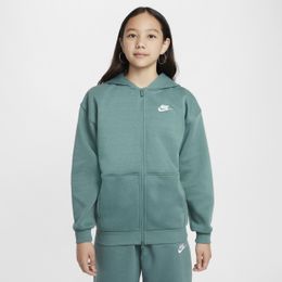 Nike Sportswear Club Fleece Oversize-Hoodie mit durchgehendem Reißverschluss (ältere Kinder) - Grün