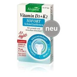Alsiroyal Vitamin D3 + K2 SOFORT Schmelztabletten, 30St 30 g