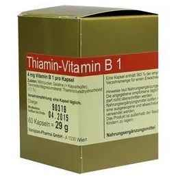 Thiamin Kapseln Vitamin B1 60 St