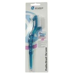 HAGER PHARMA Miradent Prothesenbürste Protho Brush De Luxe blau transparent 1 St