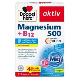 Queisser Doppelherz Magnesium 500 + B12 2-Phasen DEPOT 120 St