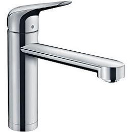 Hansgrohe Focus M42 Küchenarmatur 120 1jet 71807000 schwenkbarer Auslauf 360°, Vorfenstermontage, chrom