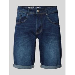 Petrol Regular Fit Jeansshorts im 5-Pocket-Design Modell 'BULLSEYE'