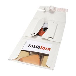 ratioform CD-Versandbox, f&uuml;r 1 CD, 1 Begleitschreiben, LxB 210 x 160 mm, ab 200 Stk