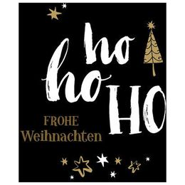 ratioform Geschenketiketten, Ho Ho Ho - Frohe Weihnachten, VE 500 Stk, LxB 35 x 35 mm