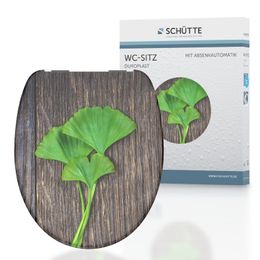 Schütte Schütte WC Sitz GINKO & WOOD, Duroplast Toilettendeckel mit Absenkautomatik Motiv