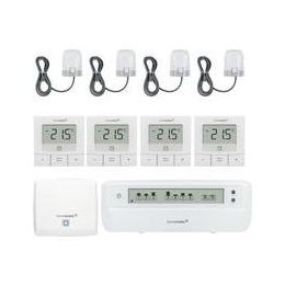 Mendler Homematic IP Fußbodenheizungs-Set Basic motorisch für 4 Räume