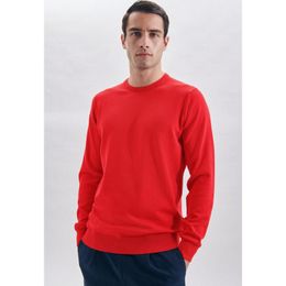Seidensticker Strickpullover &raquo;Schwarze Rose&laquo; Langarm Rundhals Uni rot S S &Auml;rmell&auml;nge: 1/1