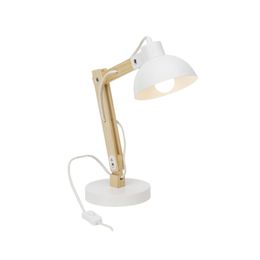 Brilliant Lampe Moda Tischleuchte wei&szlig; 1x A60, E27, 25W, geeignet f&uuml;r Normallampen (nicht enthalten) Mit Schnurzwischenschalter