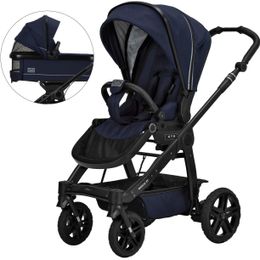 Kombi-Kinderwagen Hartan "Rock it Outdoor" blau (saphir) Baby Kinderwagen Lieferung ohne Adapter; Made in Germany