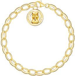 Charm-Armband Thomas Sabo "THOMAS x HARIBO Schmuck: Charm-Armband" Armbänder Gr. 19, Silber 925 (Sterlingsilber), gelb (gelbgoldfarben) Damen