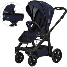 Kombi-Kinderwagen Hartan "Rock it Outdoor, mit Handbremse" blau (saphir) Baby Kinderwagen Kombikinderwagen Lieferung ohne Adapter; Made in Germany