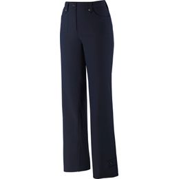 Damen Hose in weiter Form, b&uuml;gelfreie Koffer-Qualit&auml;t marine, Gr&ouml;&szlig;e 19