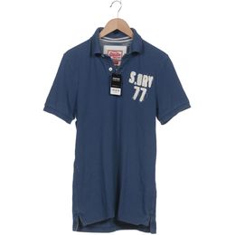 Superdry Herren Poloshirt, blau, Gr. 52