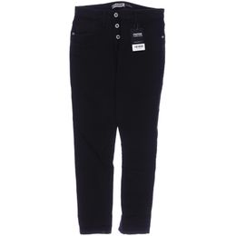 PLEASE Damen Jeans, schwarz, Gr. 0