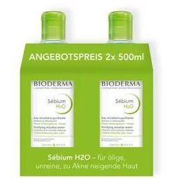 Bioderma Sebium H2O Reinigungslösung Duo 2X500 ml