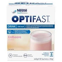 OPTIFAST Drink Erdbeere Pulver 8X55 g