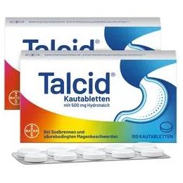 BAYER Talcid Kautabletten Doppelpack 2X100 St